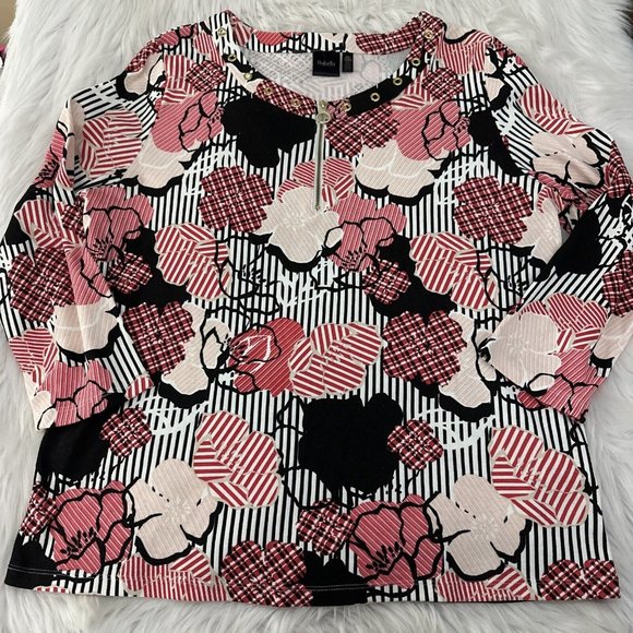 Rafaella | Tops | Rafaella Womens Xxl Top Nwot Zipper Accent Timeless ...
